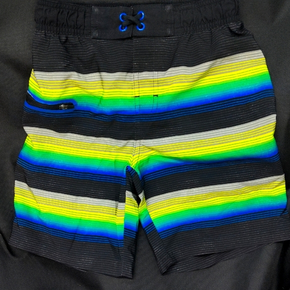 wonder nation | Swim | Wonder Nation Black And Blue Kids Swim Trunks ...